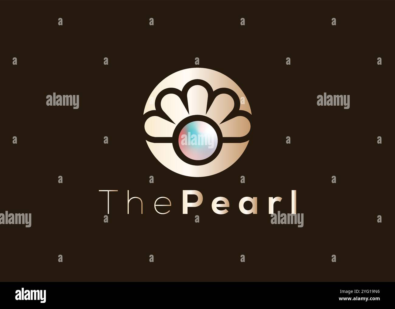 Creative and minimal pearl logo design. Modern colorful pearl logo ...