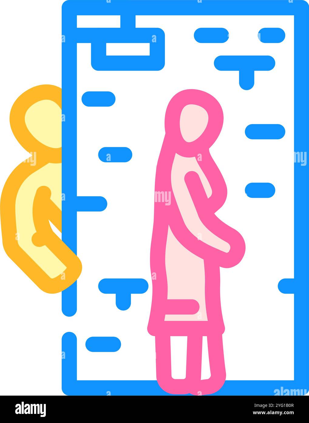 stalking crime color icon vector illustration Stock Vector Image & Art ...