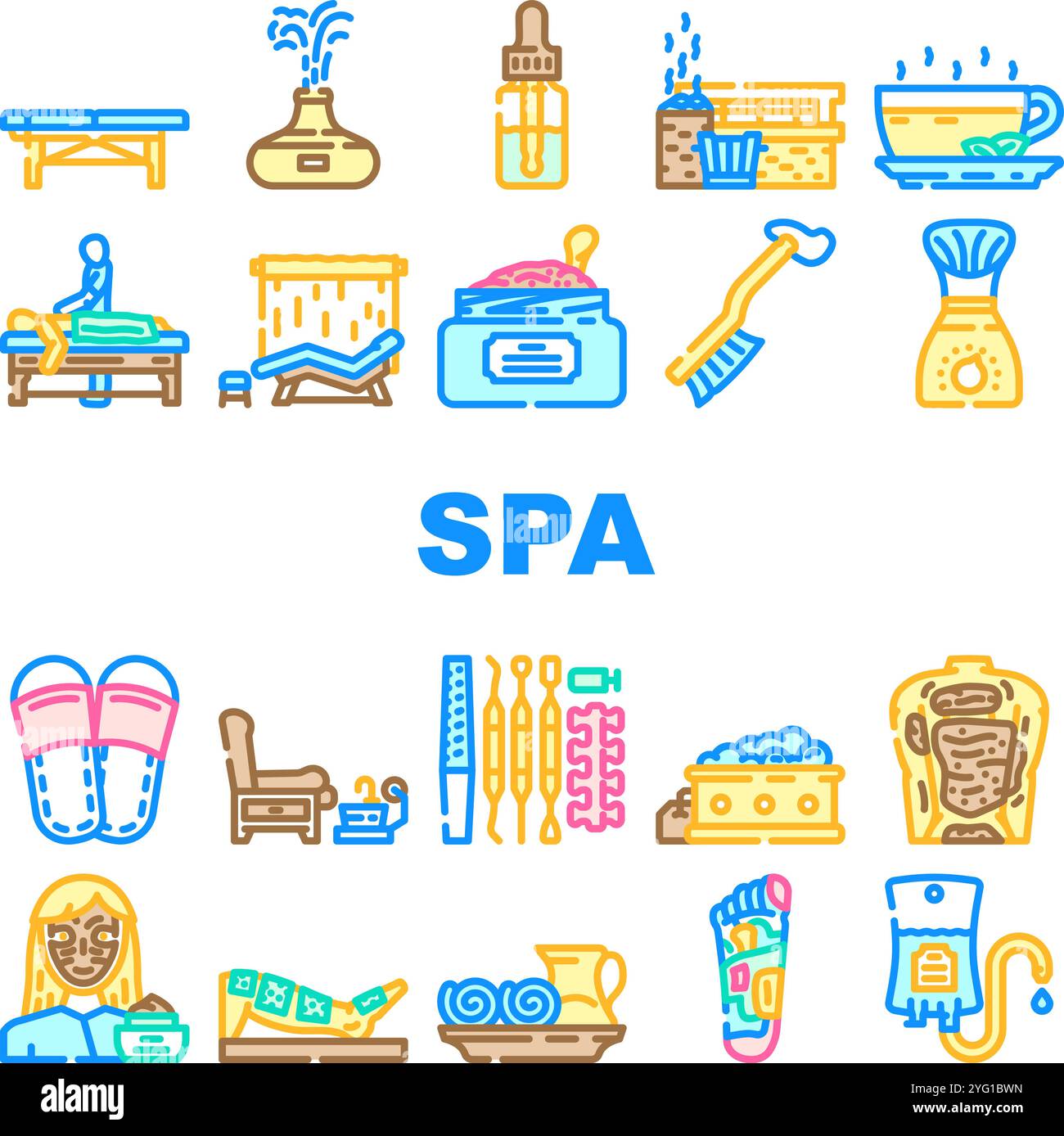 Hydrotherapy spa Stock Vector Images - Alamy