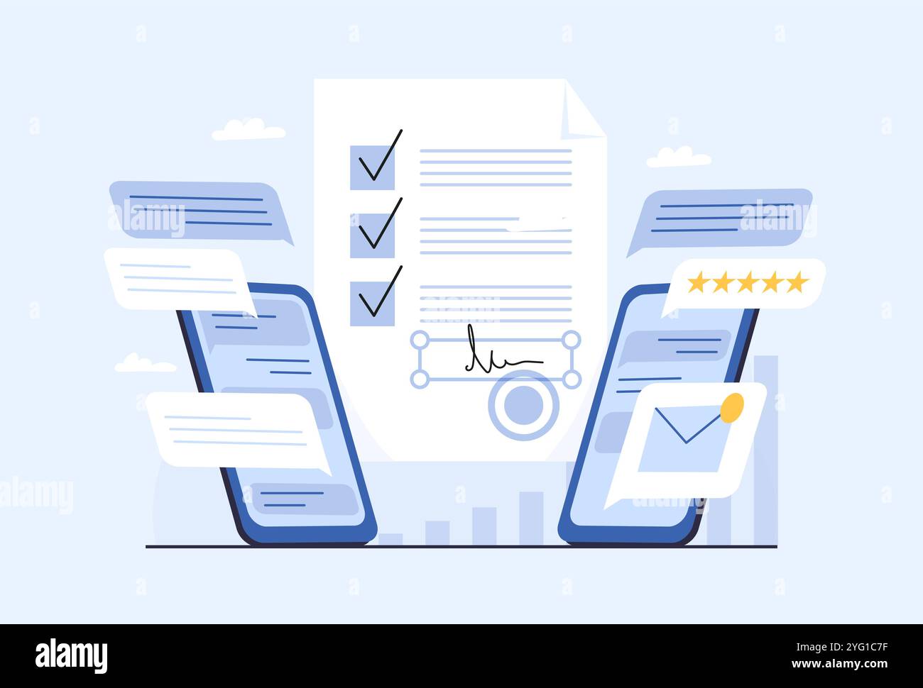 Modern email signature Stock Vector Images - Alamy