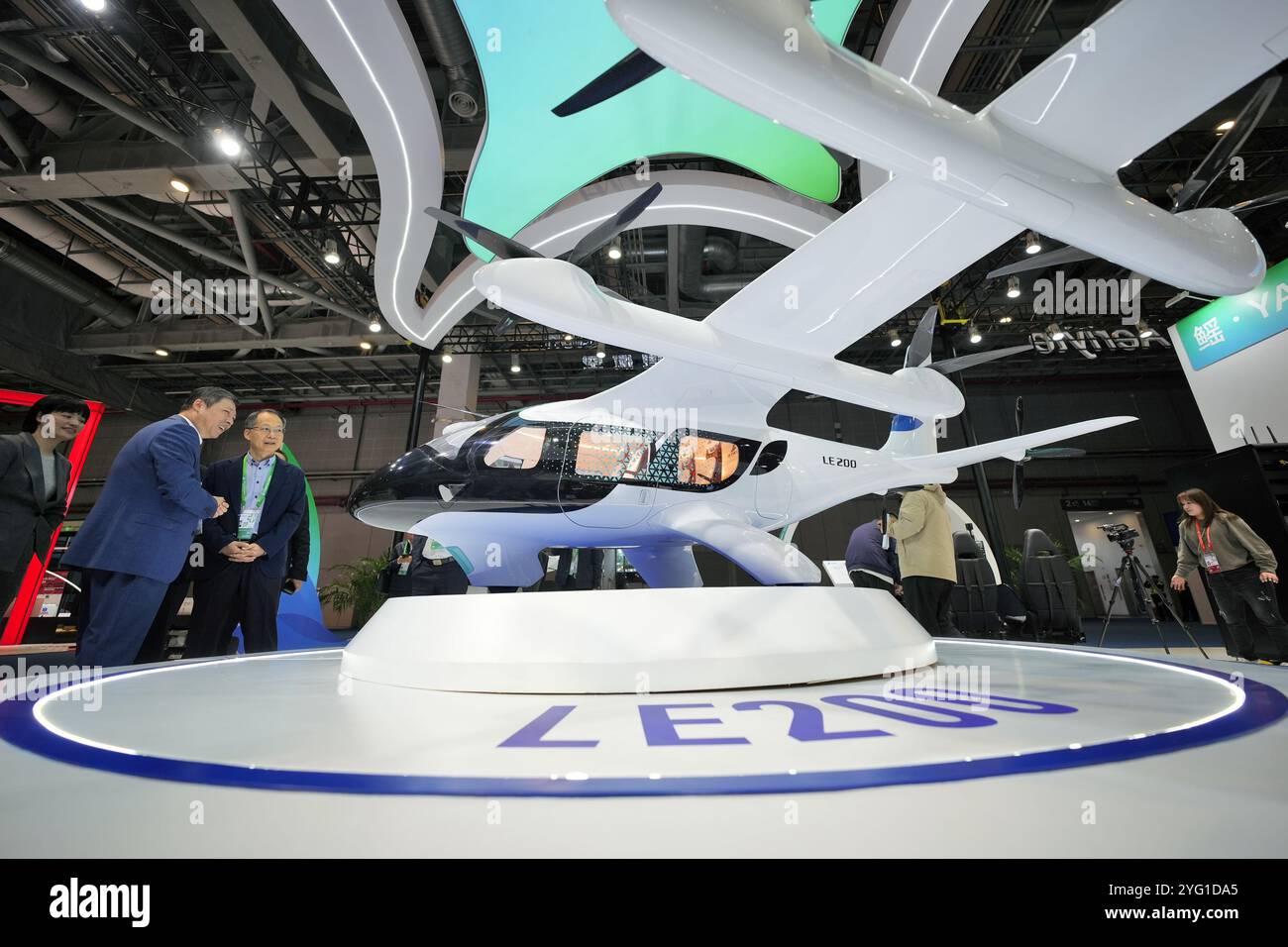 SHANGHAI, CHINA - NOVEMBER 6, 2024 - Visitors learn about the LE200 ...