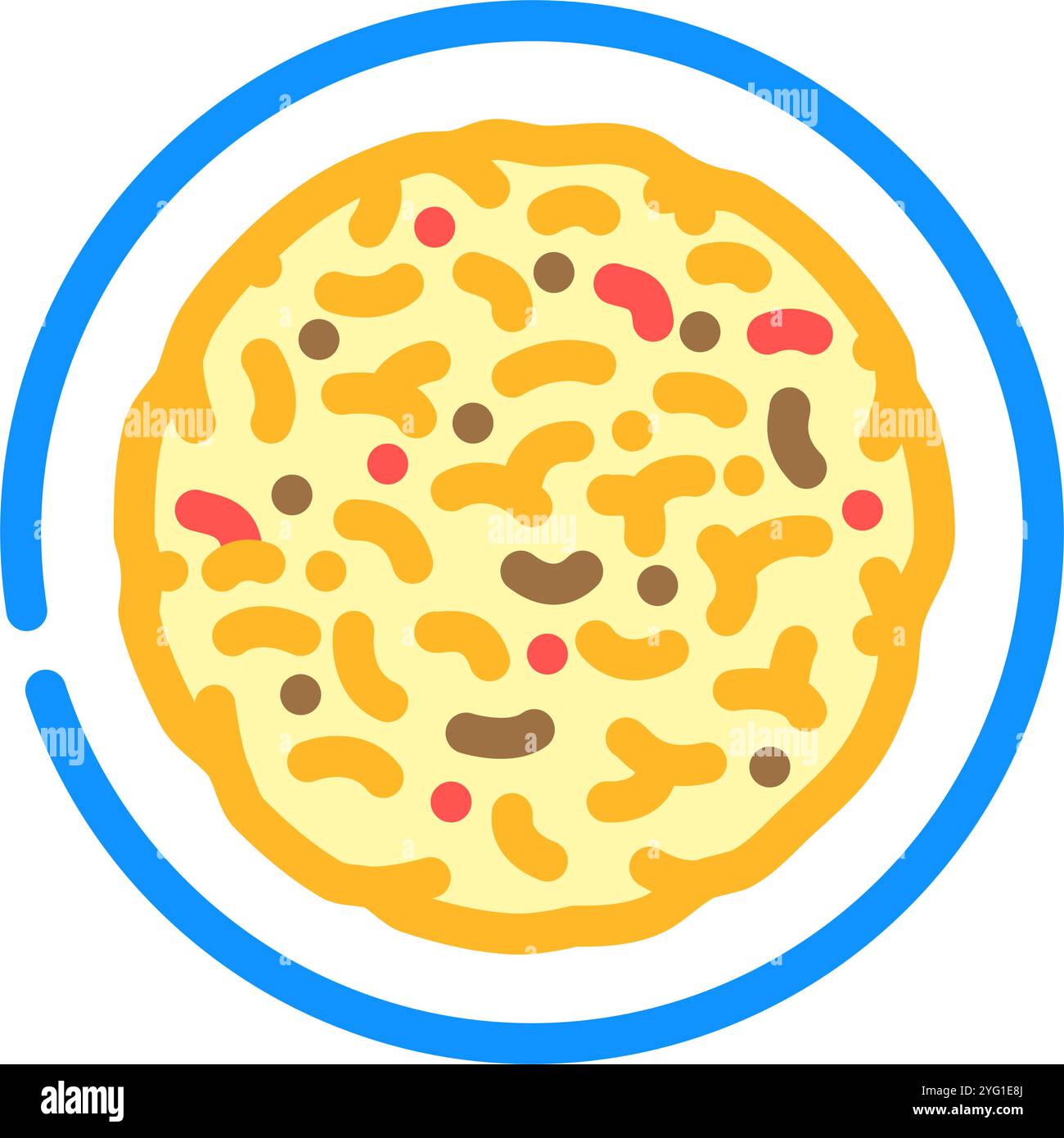 granola raw foodist color icon vector illustration Stock Vector Image ...