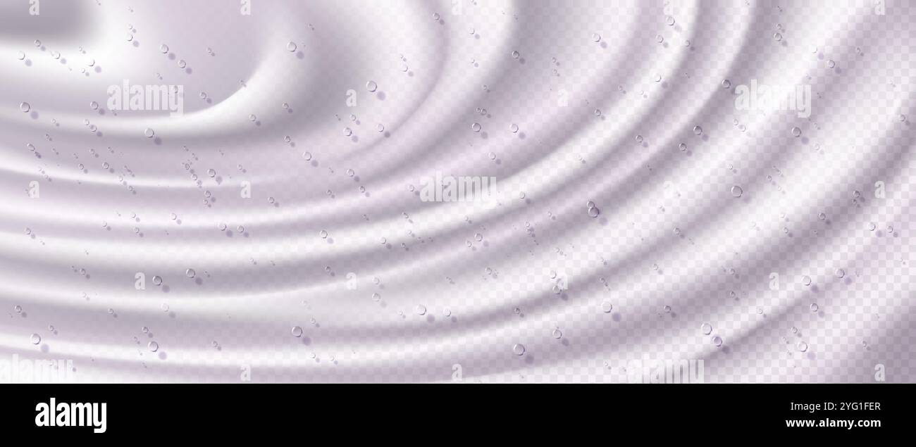 3d liquid cream wave. Milk, water or cosmetic gel ripple background ...