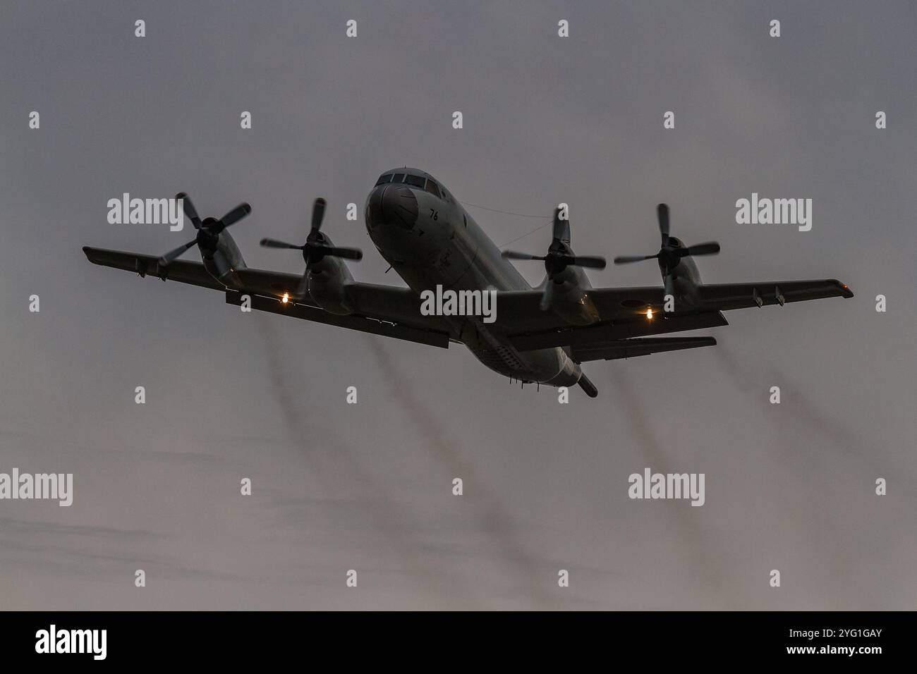 A Lockheed P-3C Orion Maritime reconnaissance aircraft with the ...