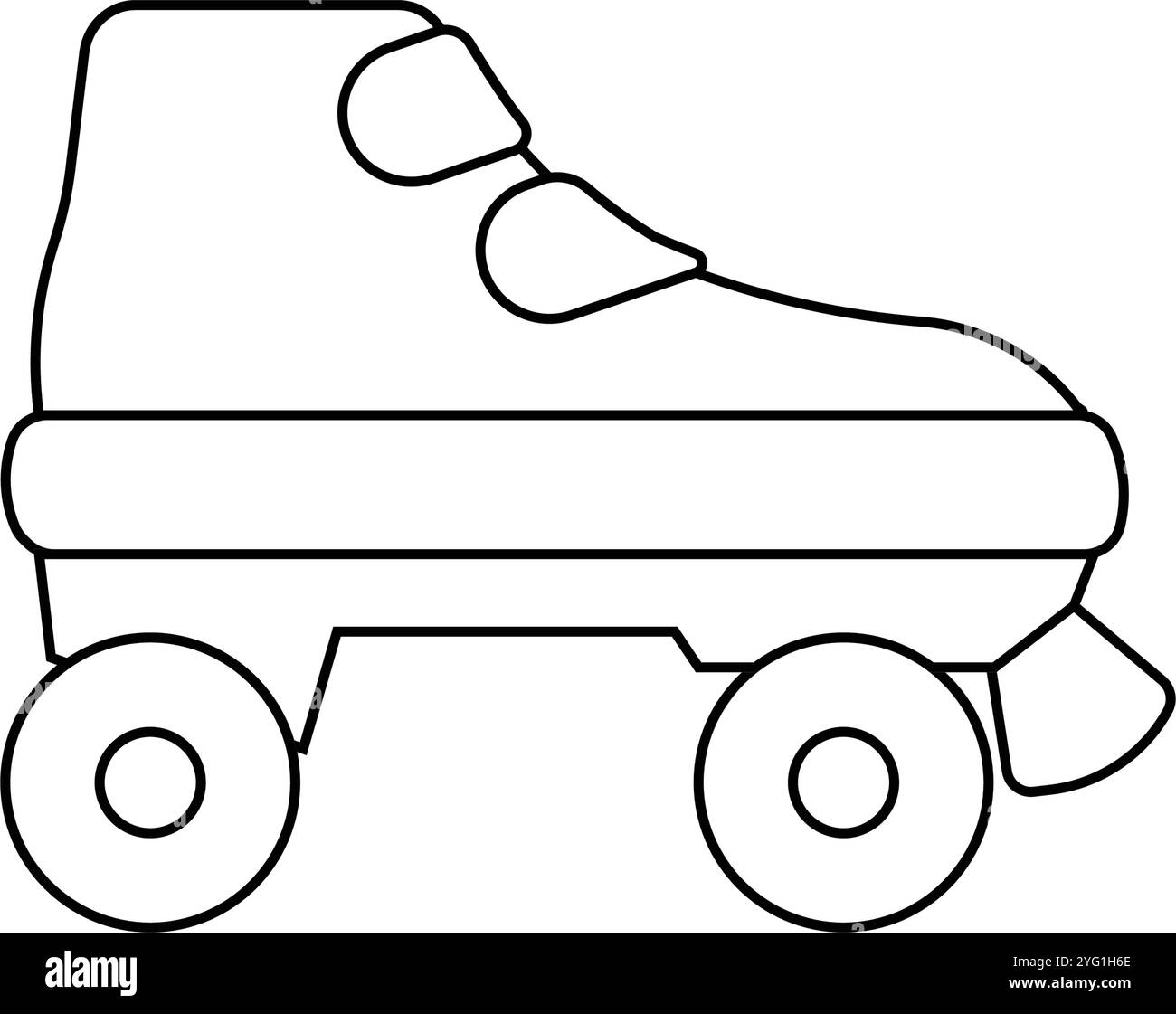 Roller skate vector vectors hi-res stock photography and images - Alamy