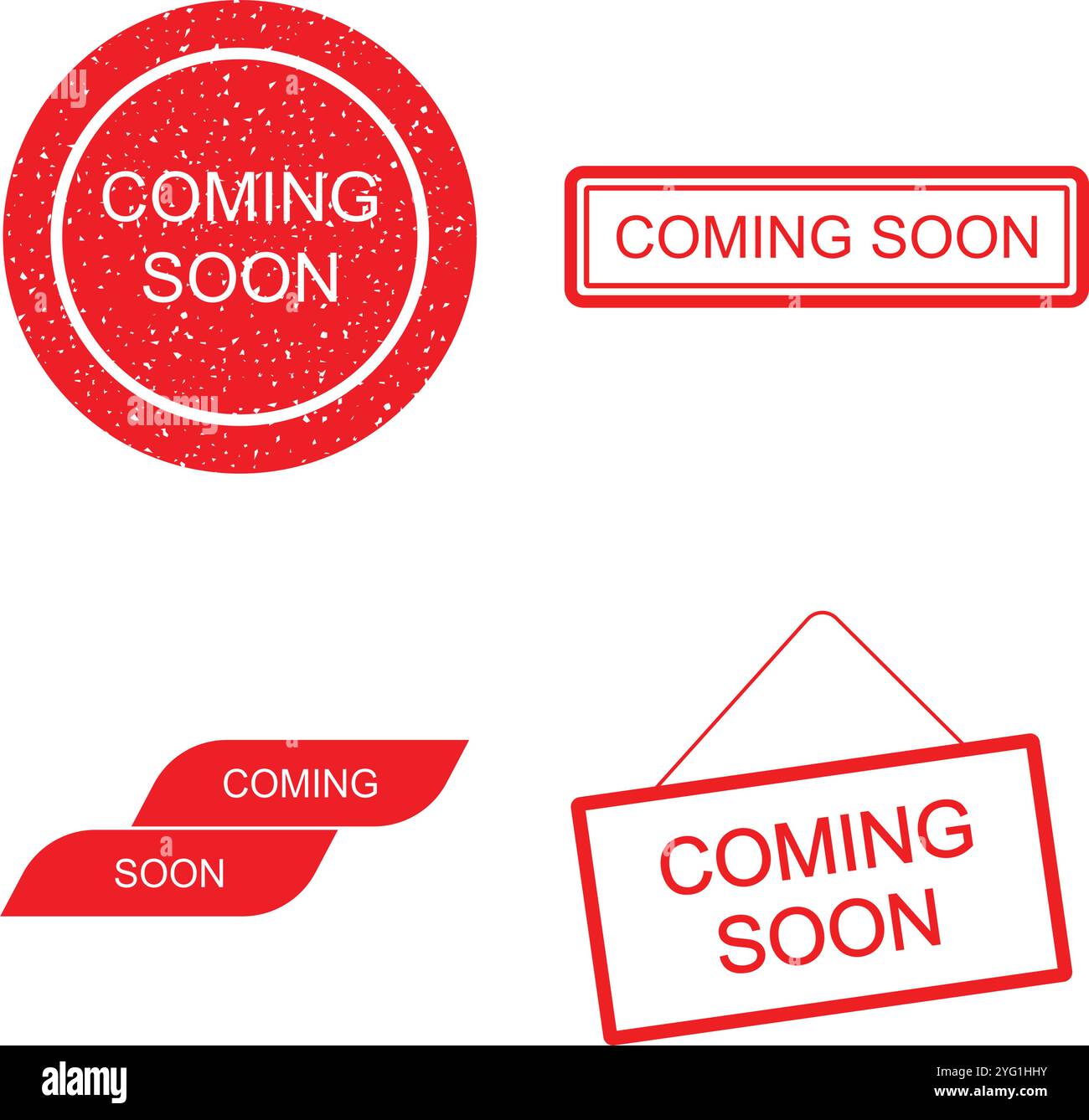 Megaphone label coming soon banner Stock Vector Images - Alamy