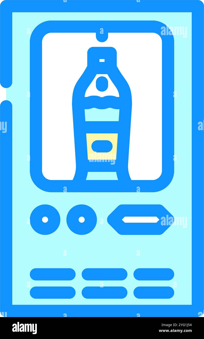 bottle refill station color icon vector illustration Stock Vector Image ...