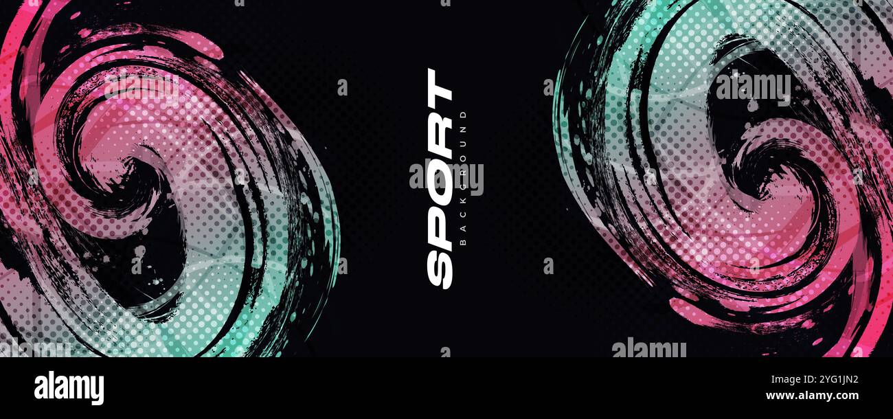 Abstract Background with Pink and Tosca Gradient Brush Texture and ...