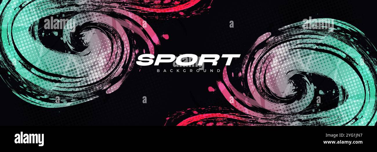 Abstract Background with Pink and Tosca Gradient Brush Texture and ...