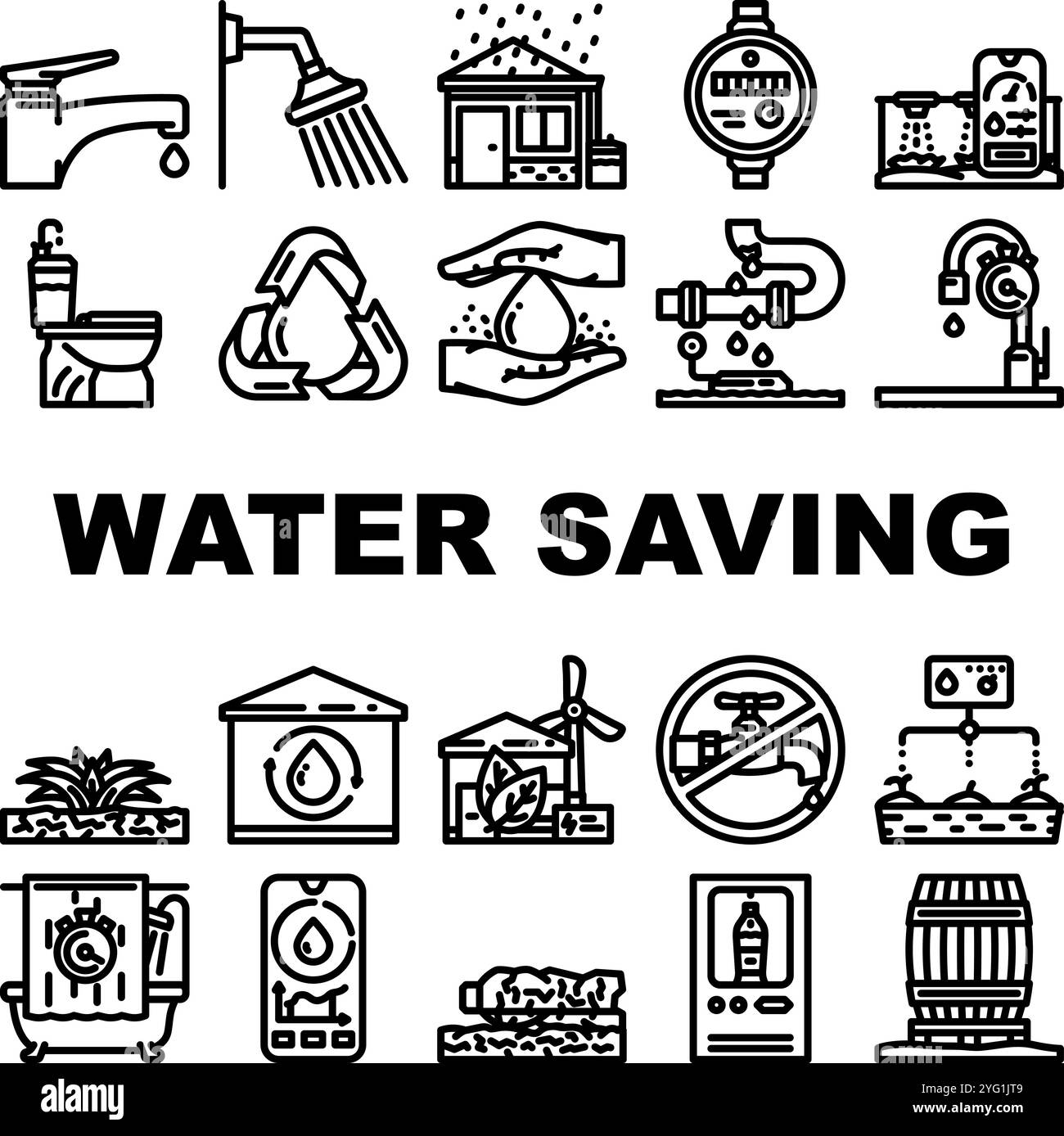 Rainwater saving Black and White Stock Photos & Images - Alamy