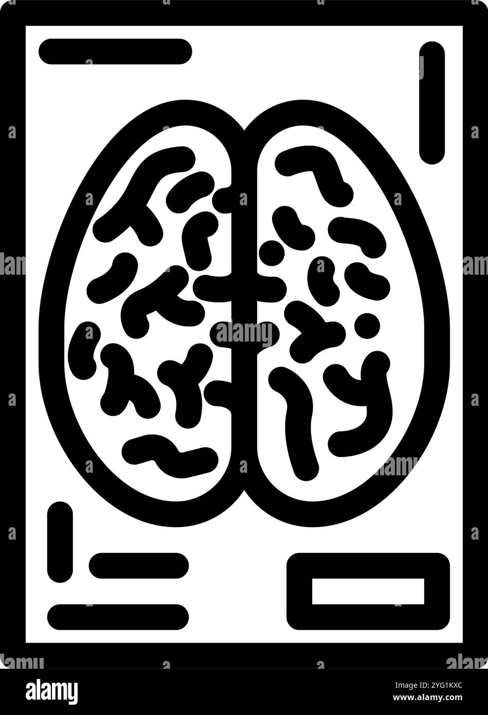 pet scan cancer treatment line icon vector illustration Stock Vector ...