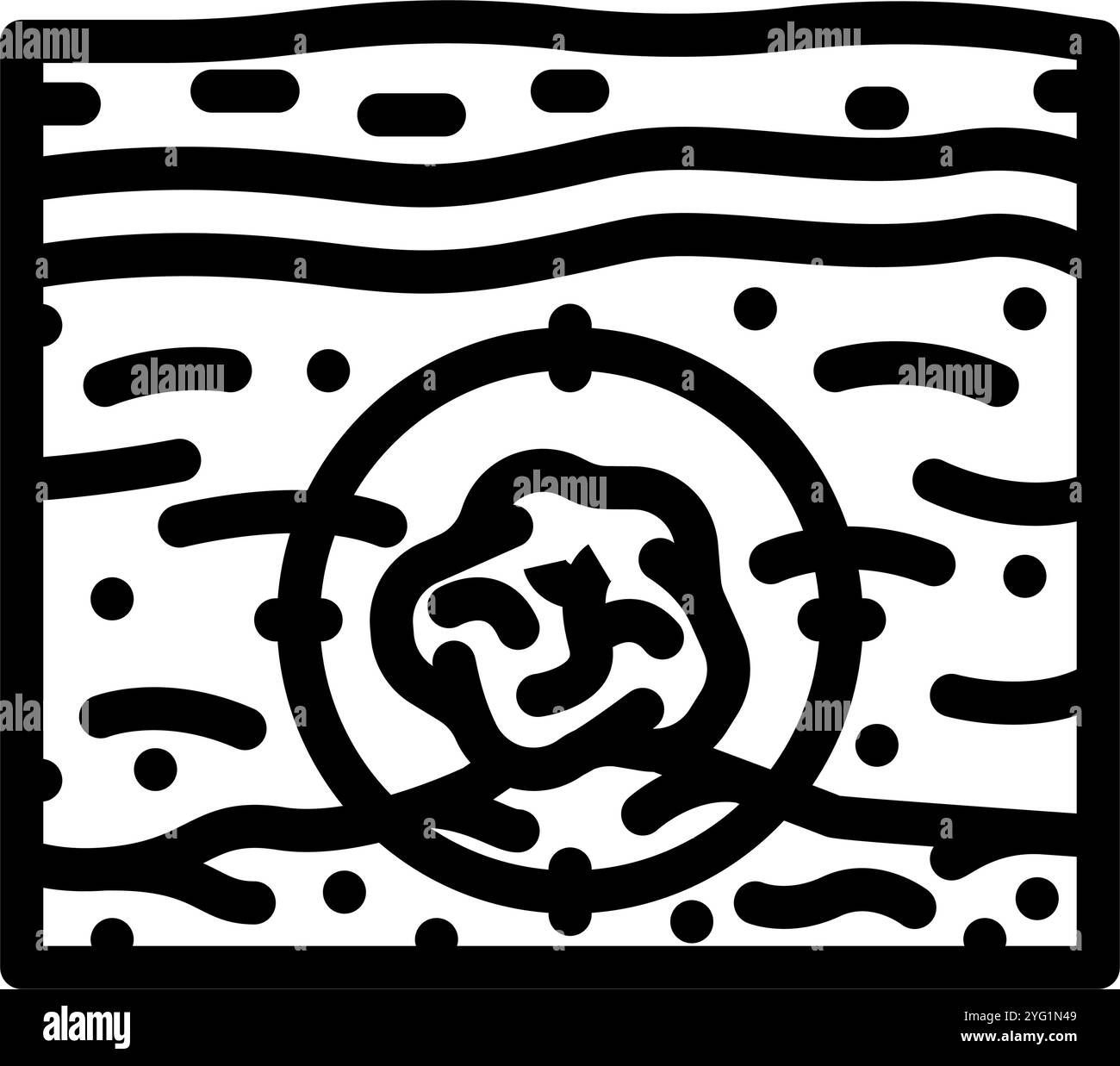 targeted therapy cancer treatment line icon vector illustration Stock ...