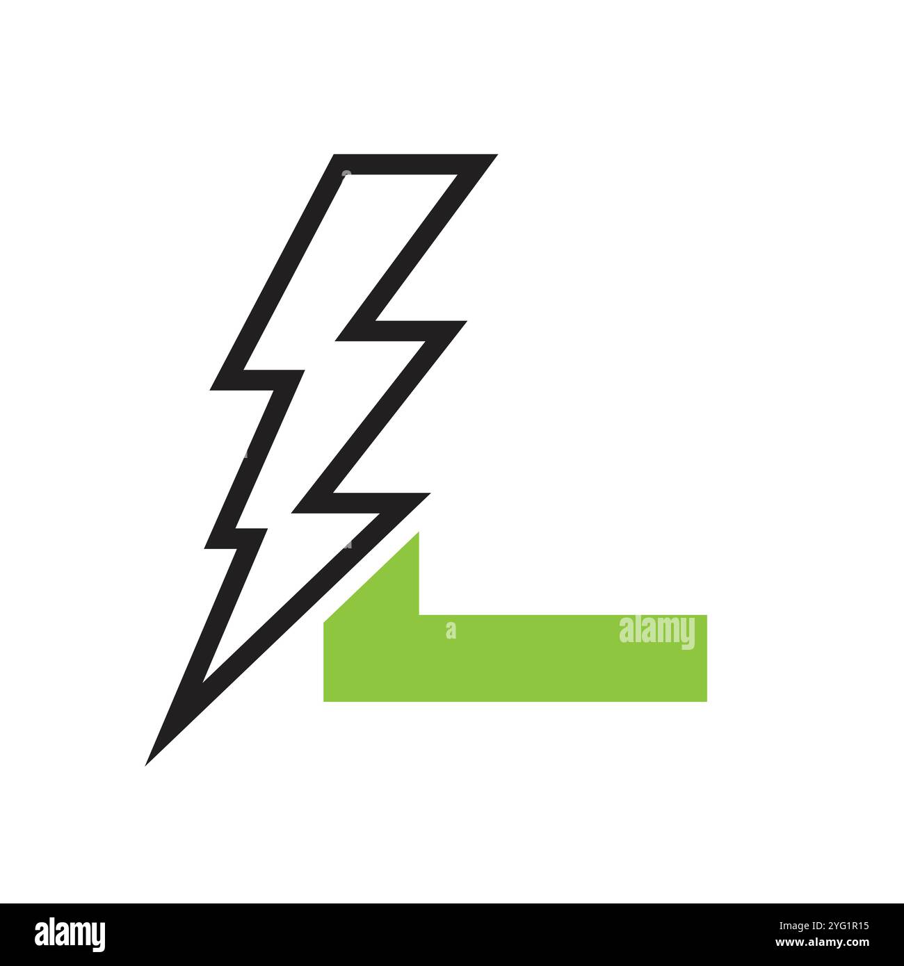 Letter L For Electric Logo Combination With Lightning Thunder Bolt Icon ...