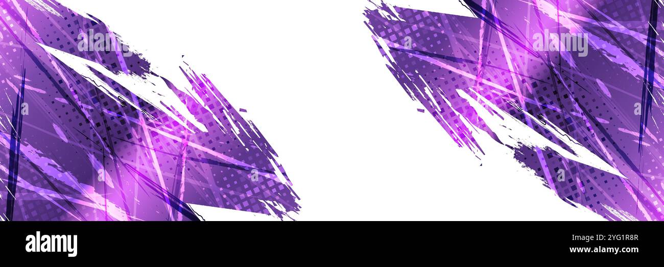 Abstract Sport Background with Purple Gradient Brush Texture and ...
