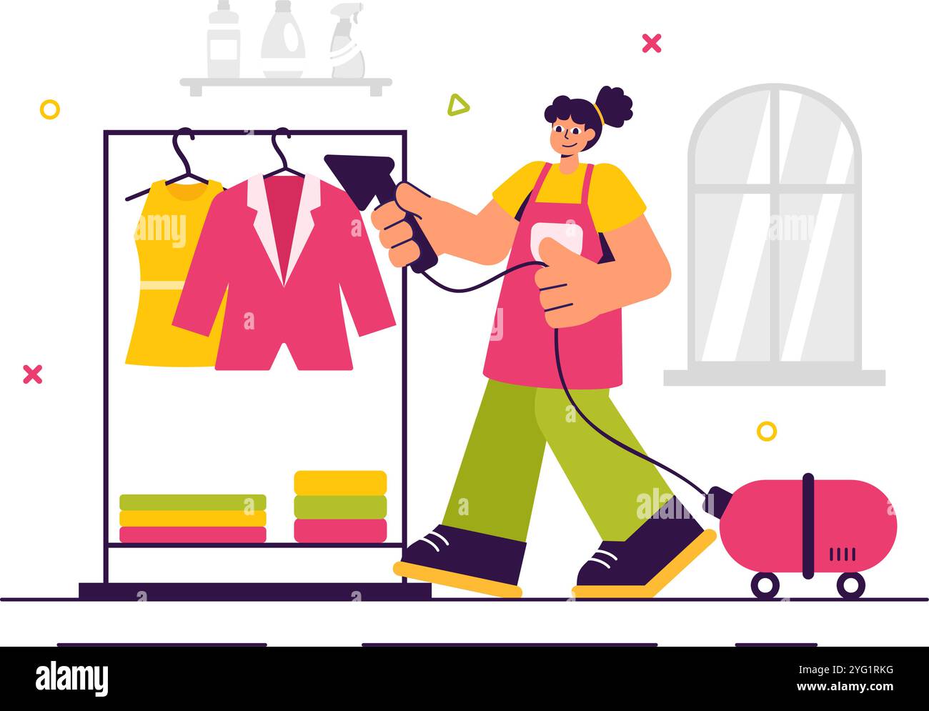 Cleaners Stock Vector Images - Alamy