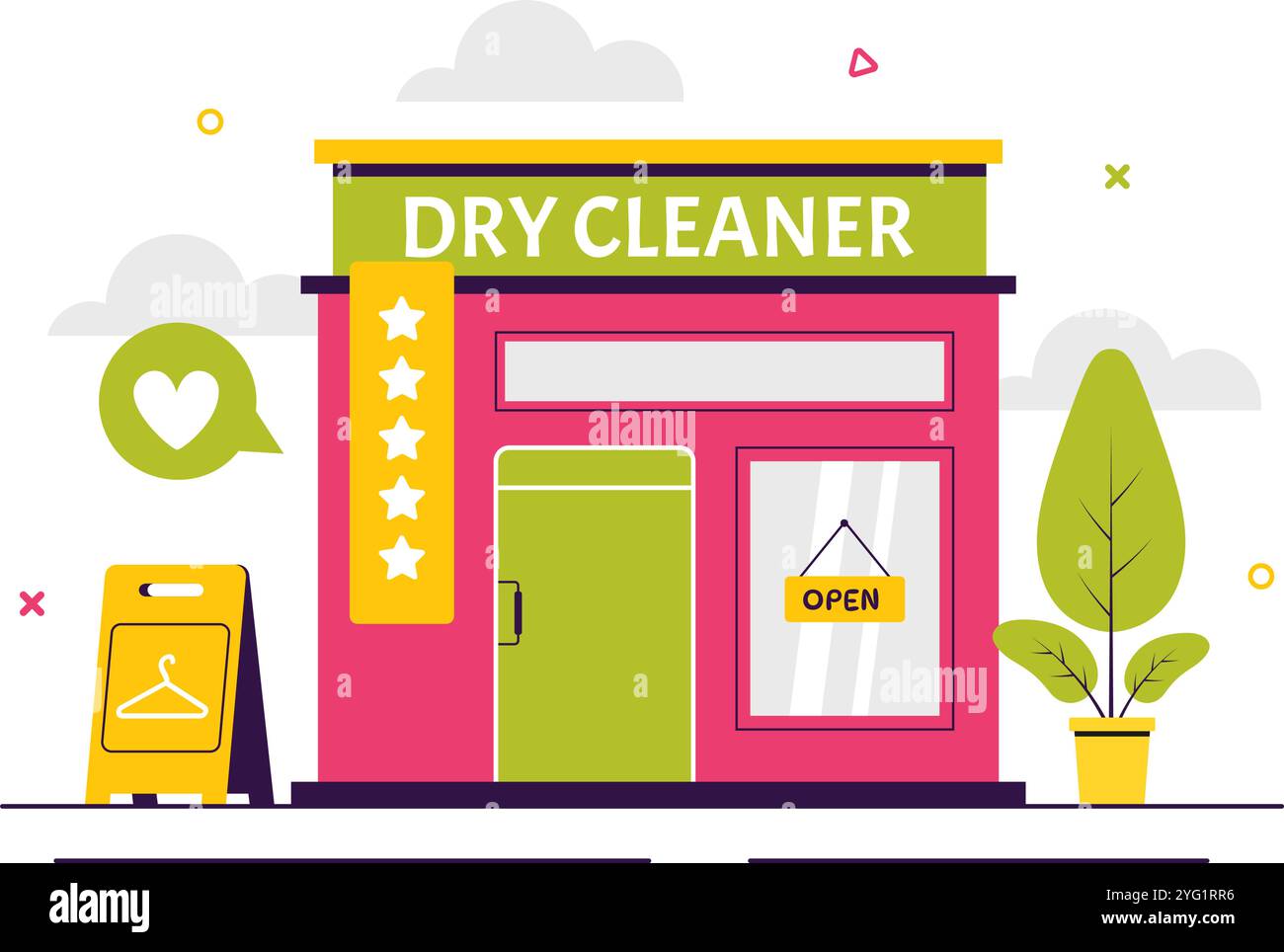 Cleaners Stock Vector Images - Alamy
