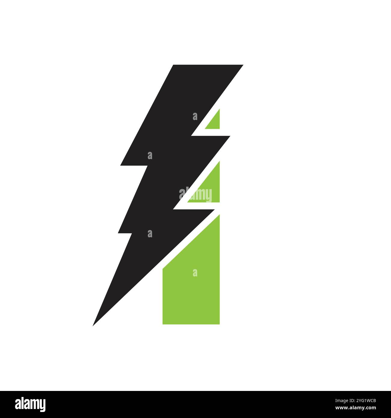 Light bulb and lightning bolt logo hi-res stock photography and images ...