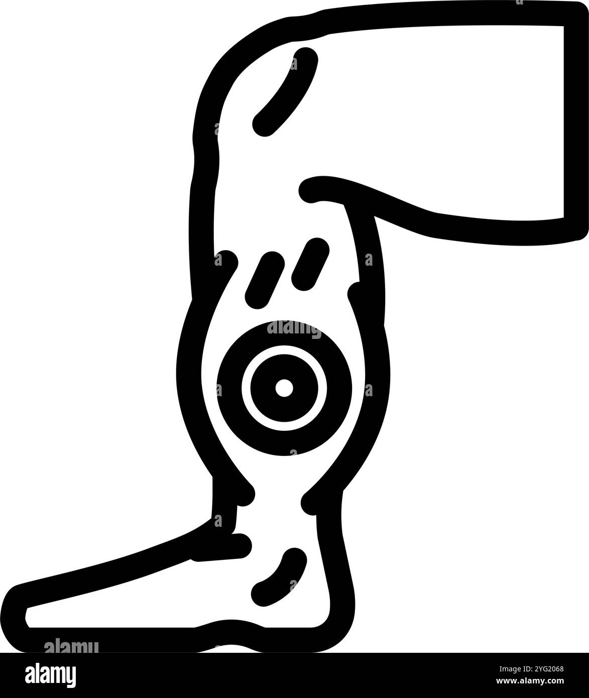 strains household injury accident line icon vector illustration Stock ...