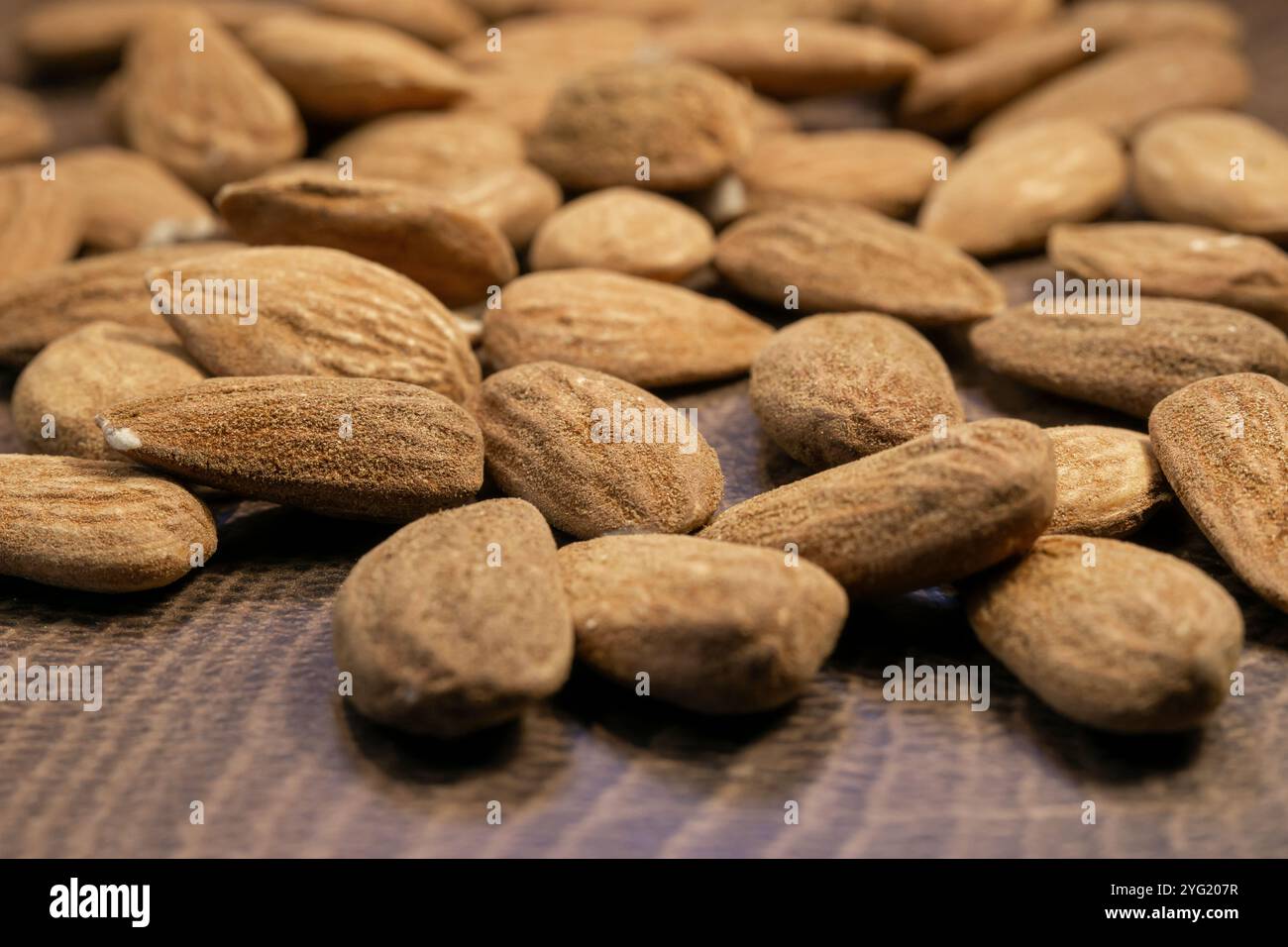 Almonds macro photo hi-res stock photography and images - Alamy