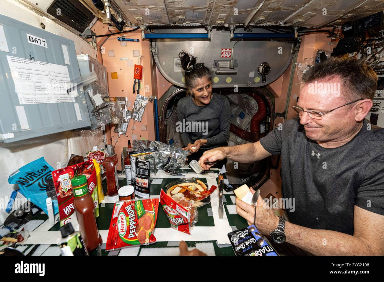 Editorial use only Expedition 71 NASA astronauts Butch Wilmore and Suni ...