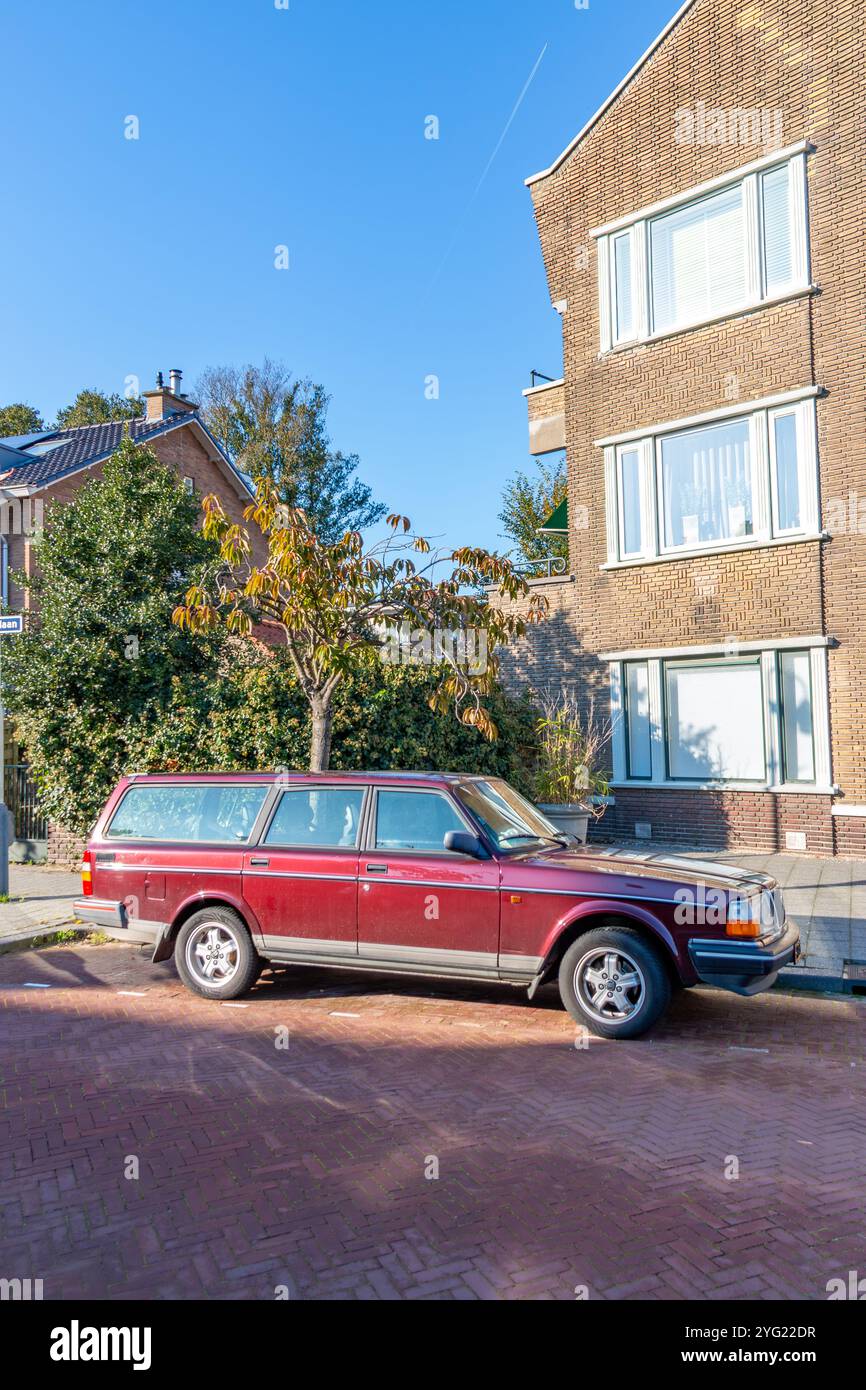 The Hague, the Netherlands - November 3 2024: Classic Volvo 240 station ...