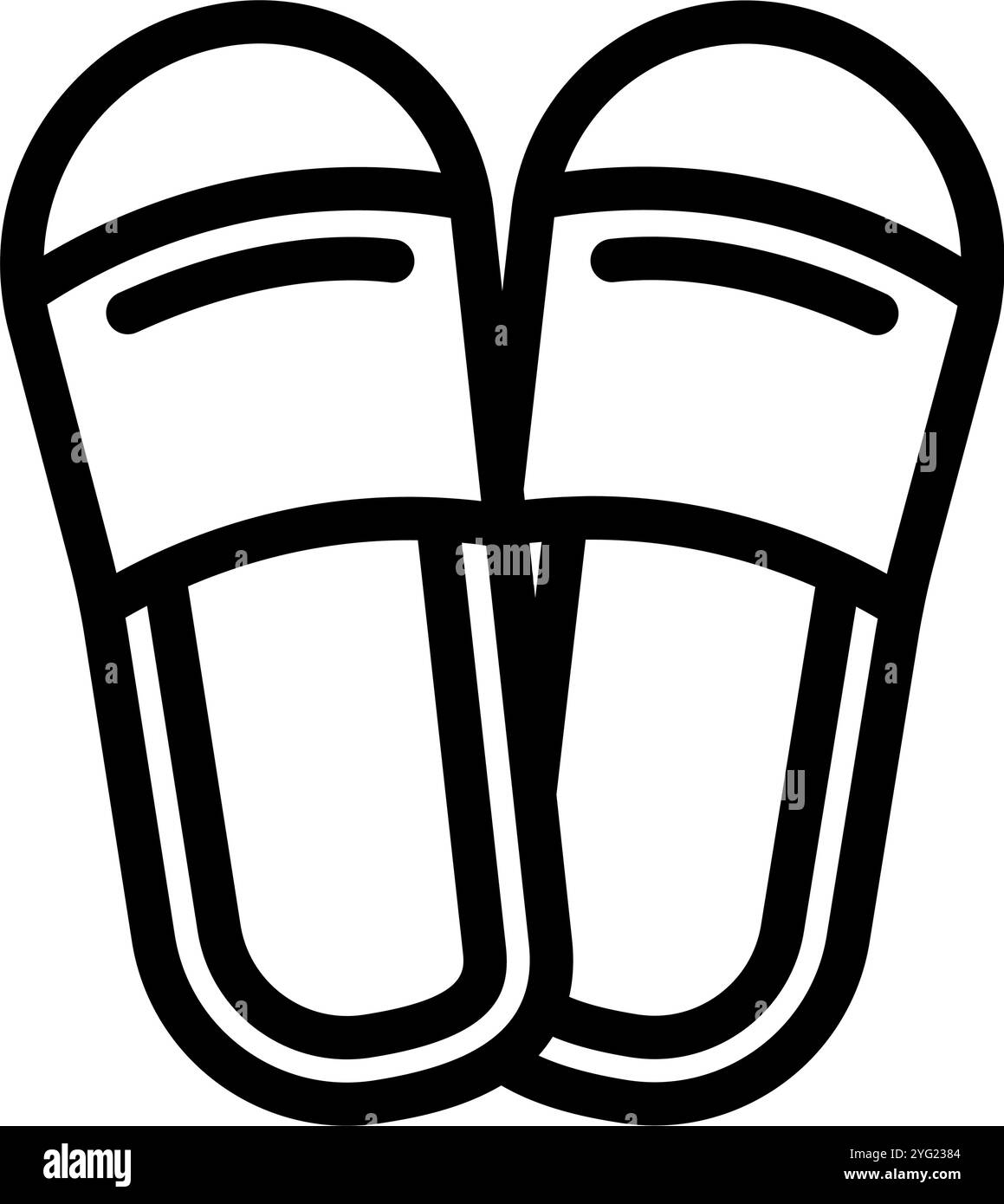 slippers spa therapy treatment line icon vector illustration Stock Vector Image & Art - Alamy