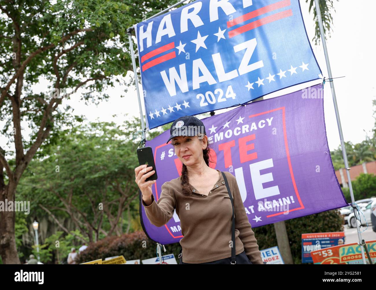 MIAMI, FL-NOV 5: Supporters of Vice President and Democrat presidential ...