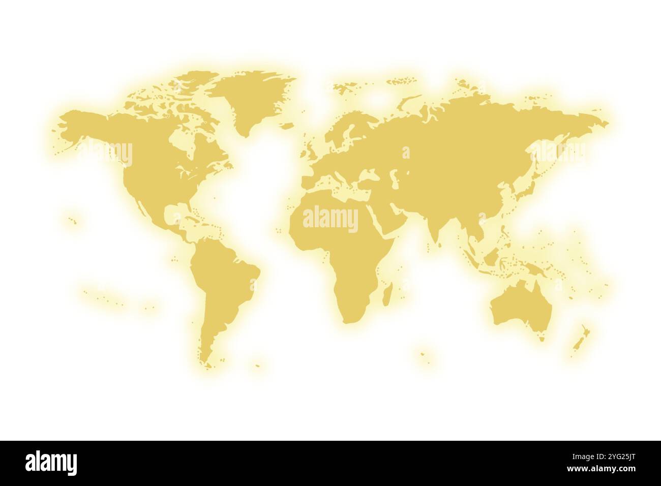 golden map of the world Stock Photo - Alamy