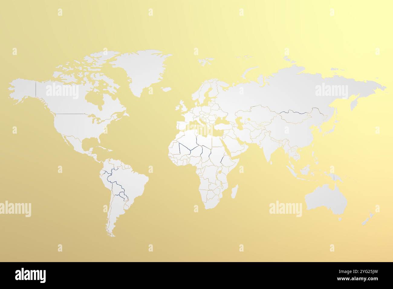 golden map of the world Stock Photo - Alamy