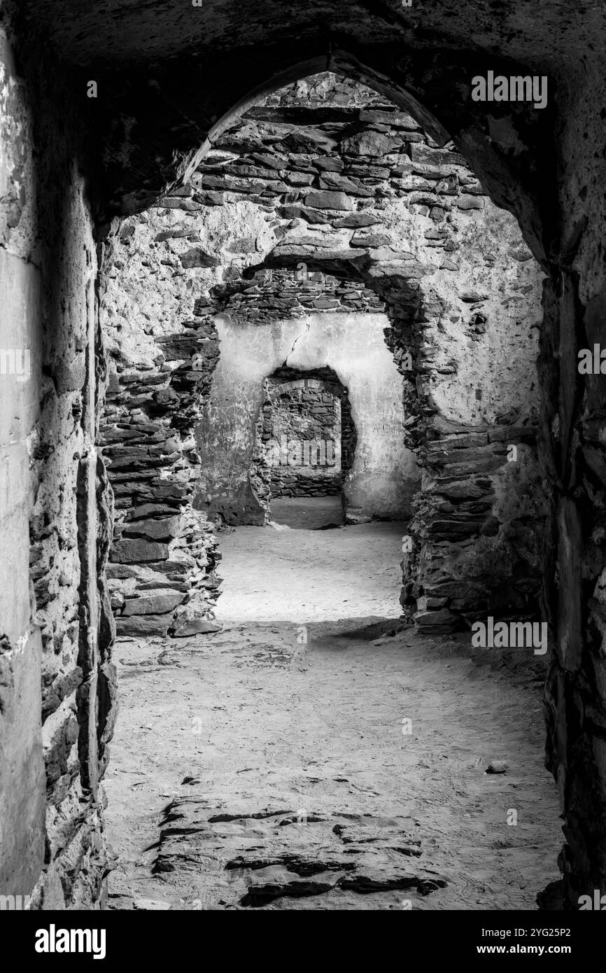 The desolate hallways of Bezdez Castle Ruins in Czechia reveal their ...