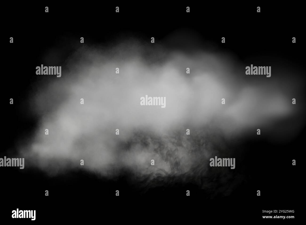 hite smoke puff isolated on transparent black background.. Steam ...
