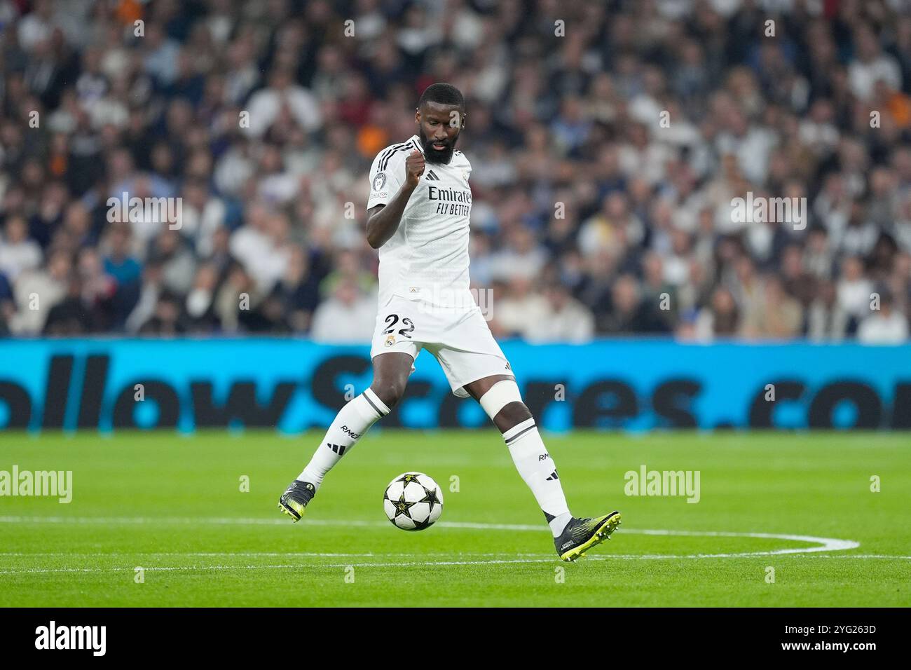 Antonio Rudiger of Real Madrid during the UEFA Champions League, League ...