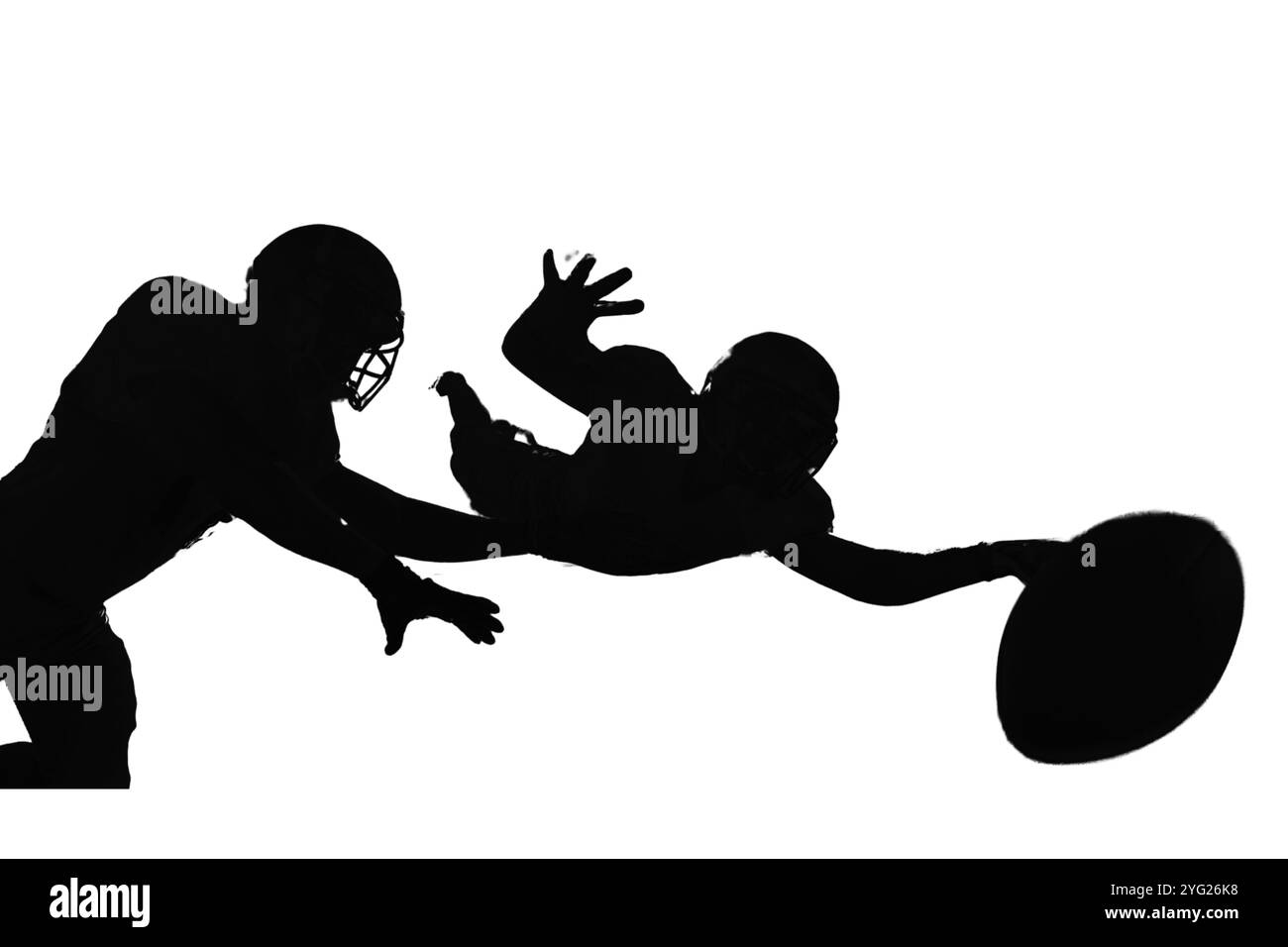 Silhouette American football player . Active sports people healthy ...