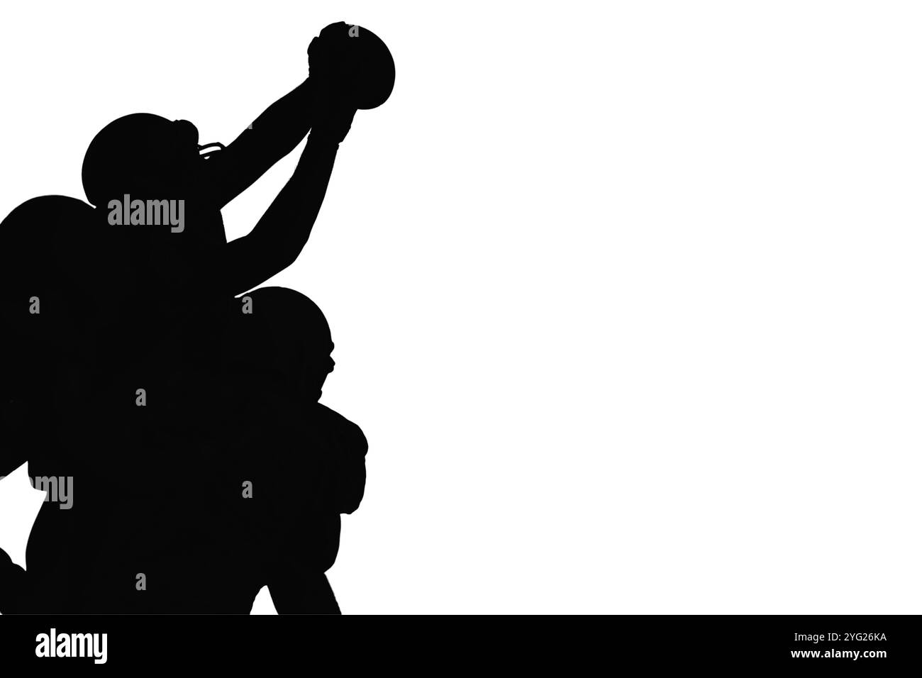 Silhouette American football player . Active sports people healthy ...