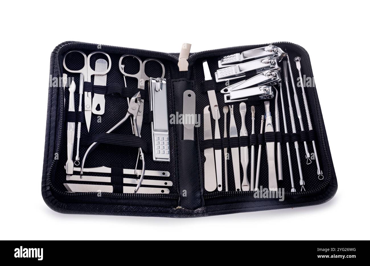 manicure set in front of white background Stock Photo - Alamy