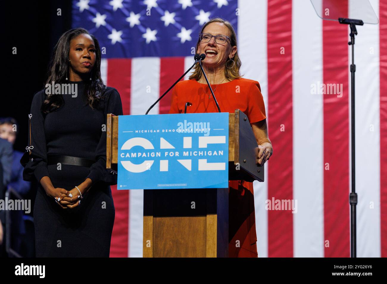 Detroit, USA. 05th Nov, 2024. Michigan Supreme Court Justice Kyra ...