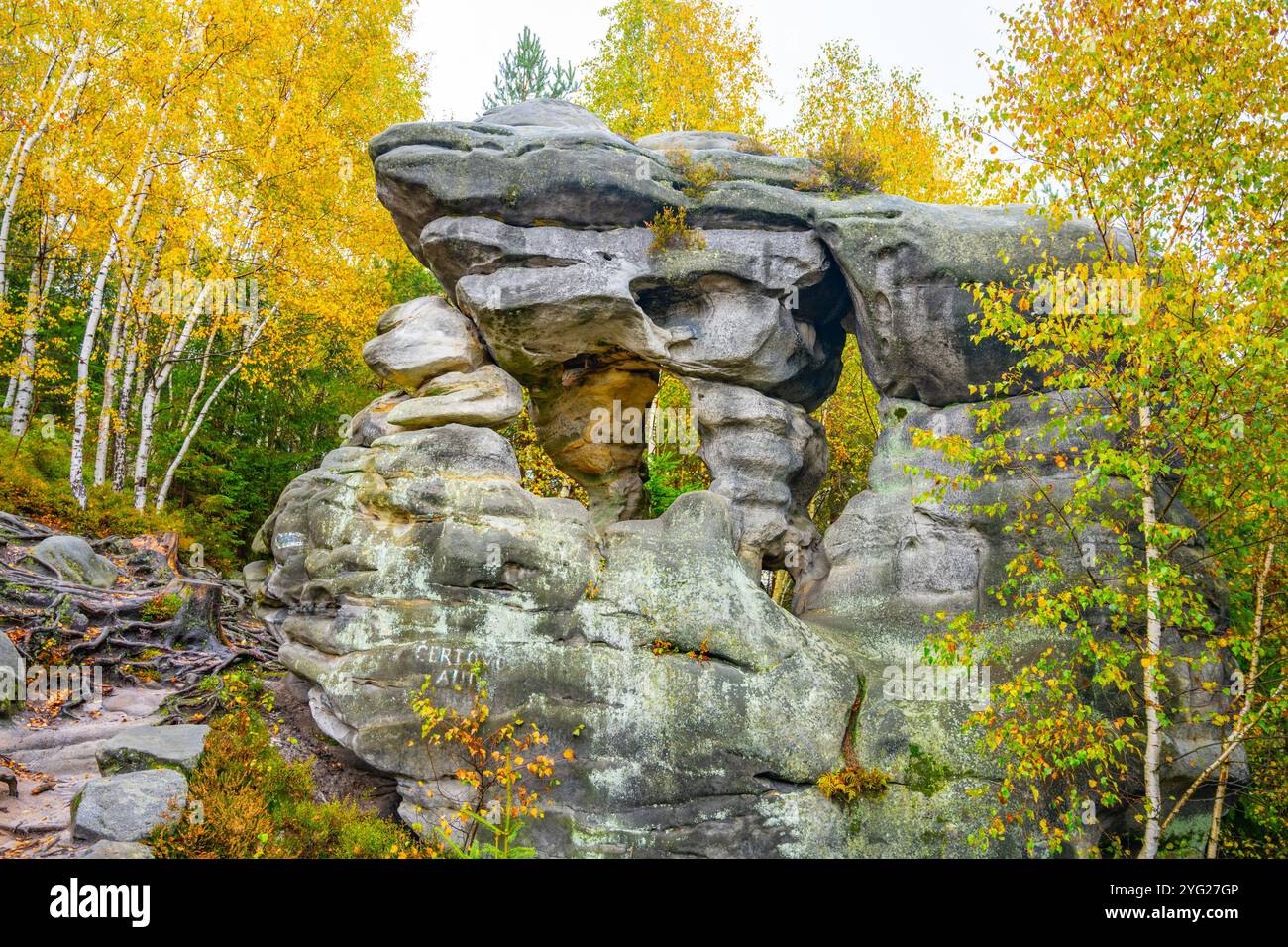 The Devils Car sandstone rock formation rises majestically amidst ...