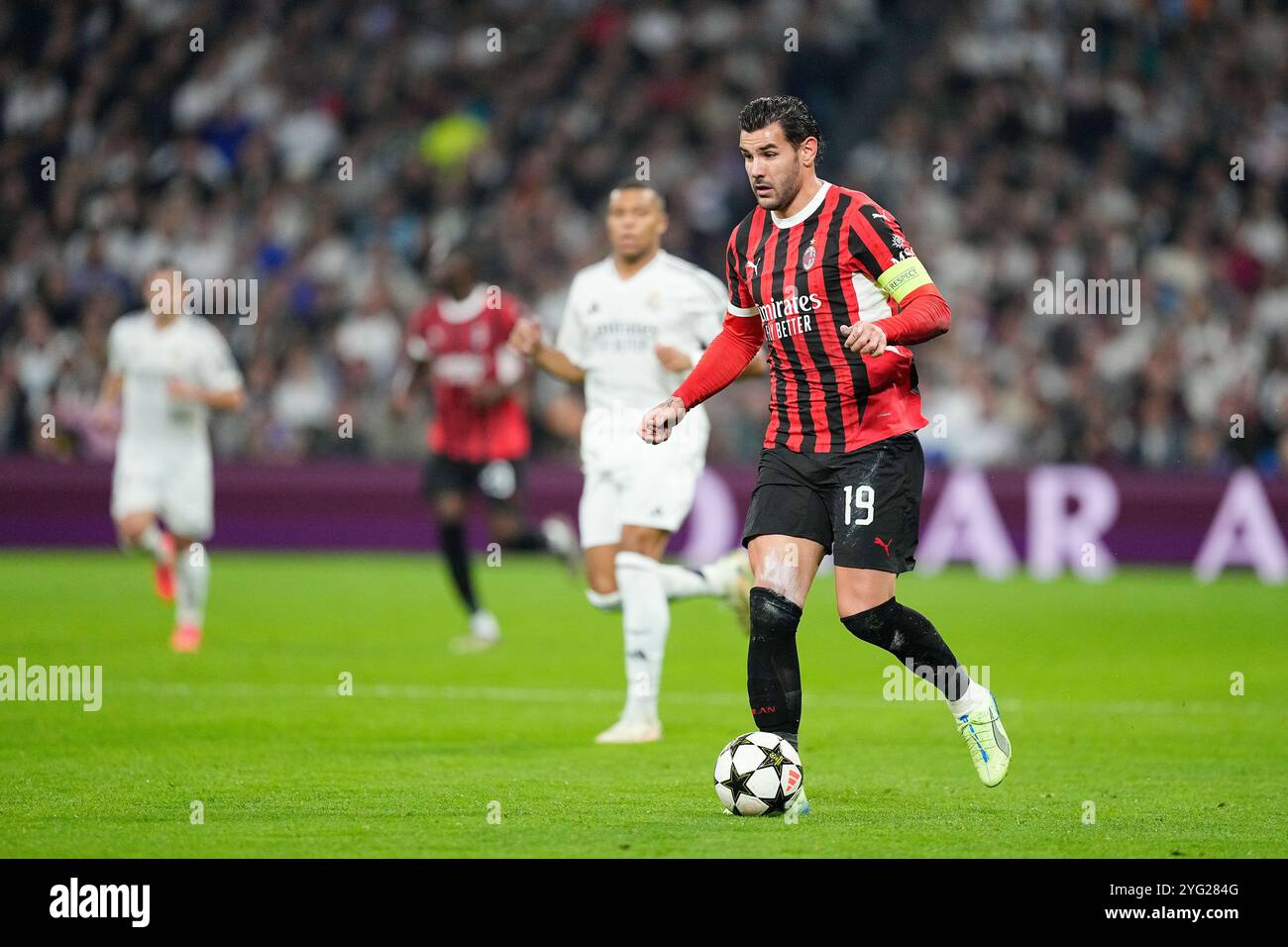 Theo Hernandez of AC Milan during the UEFA Champions League, League ...