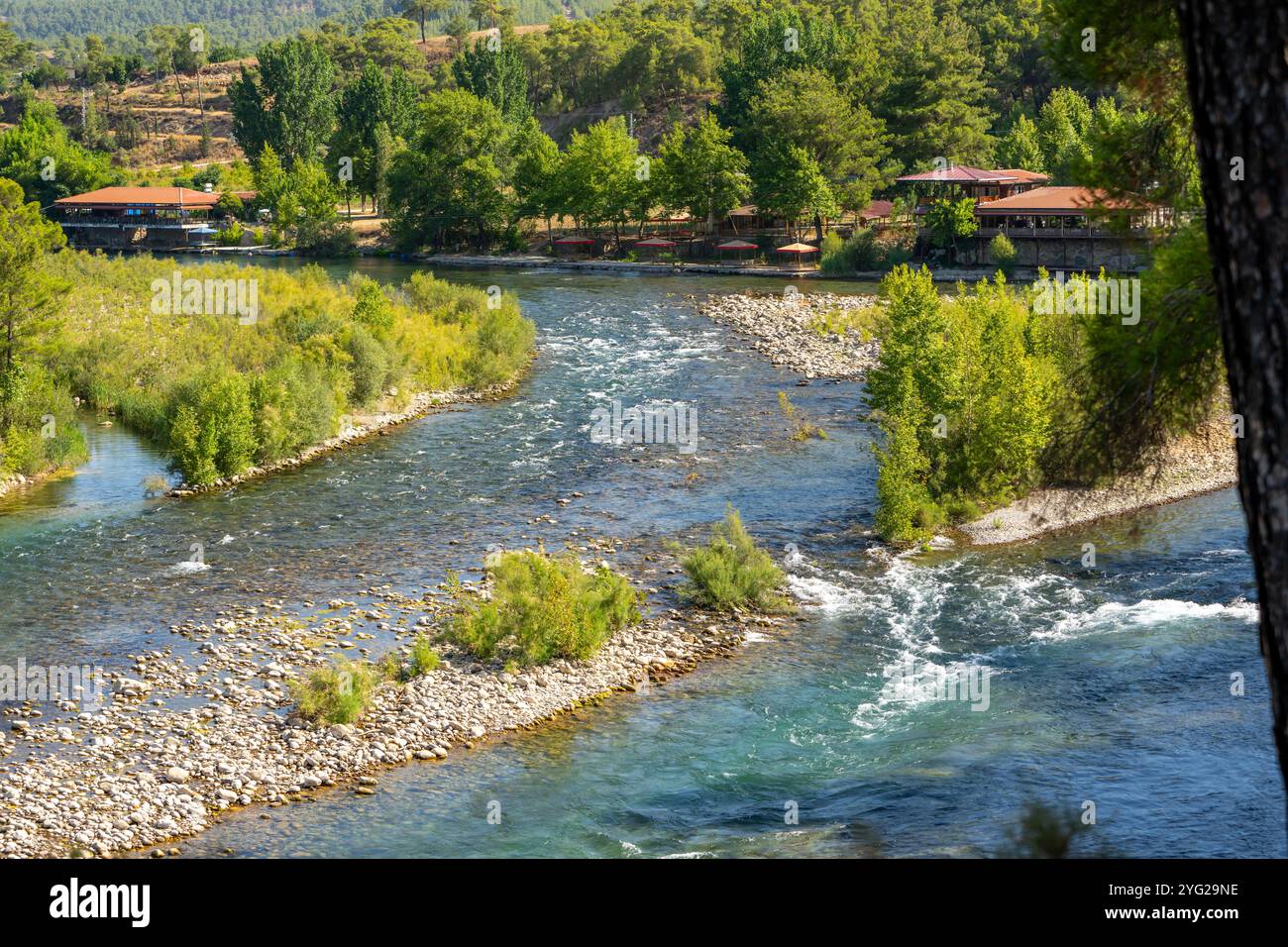 Koprucay river from Koprulu Canyon in Manavgat, Antalya, Turkey Stock ...