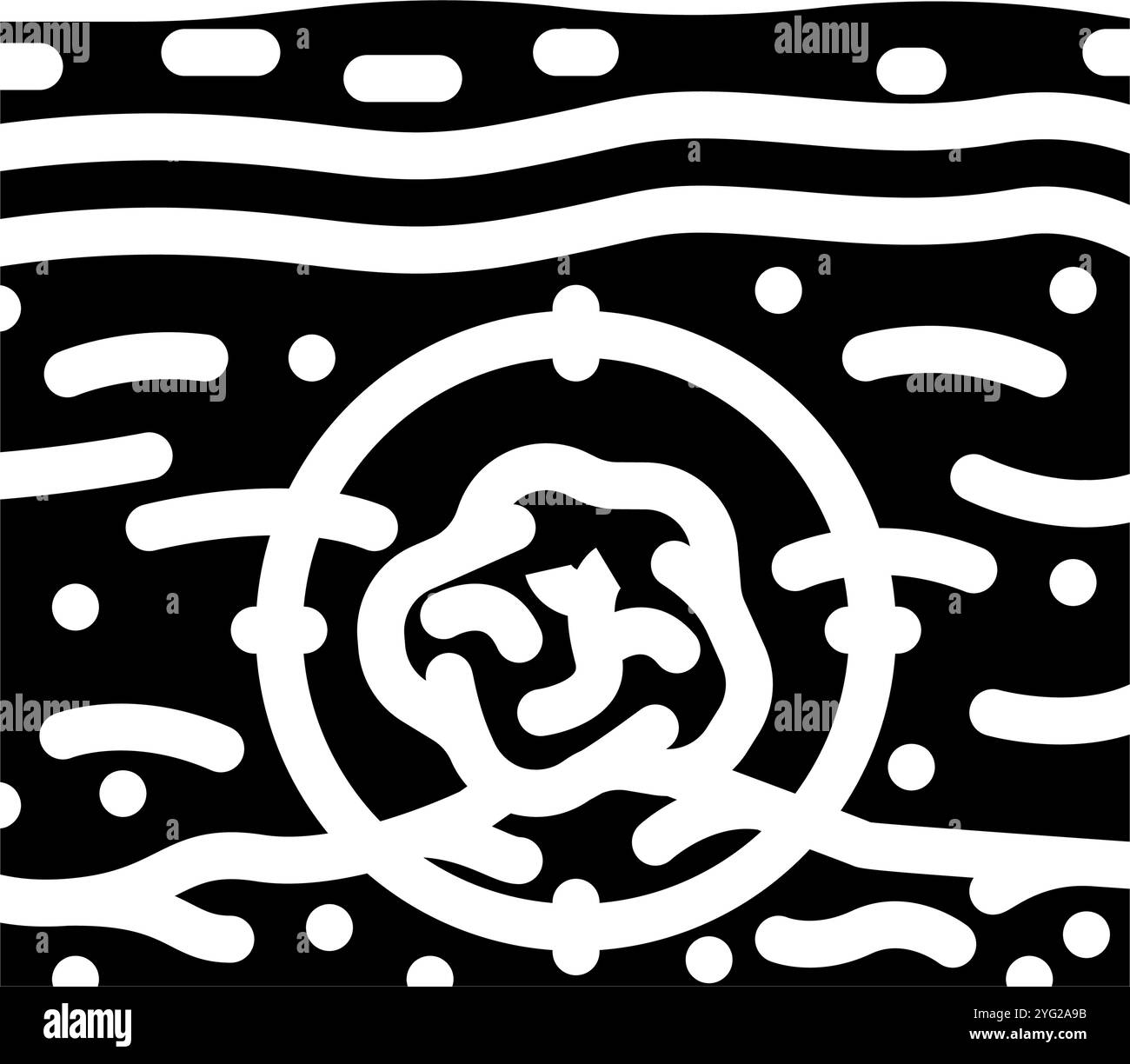 targeted therapy cancer treatment glyph icon vector illustration Stock ...