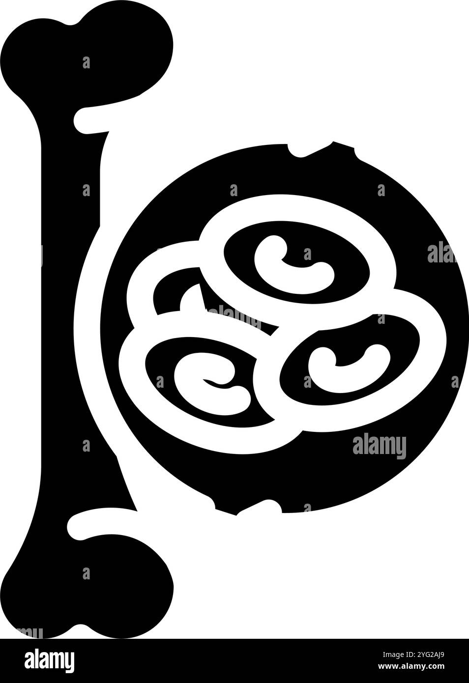 bone marrow transplant cancer treatment glyph icon vector illustration ...