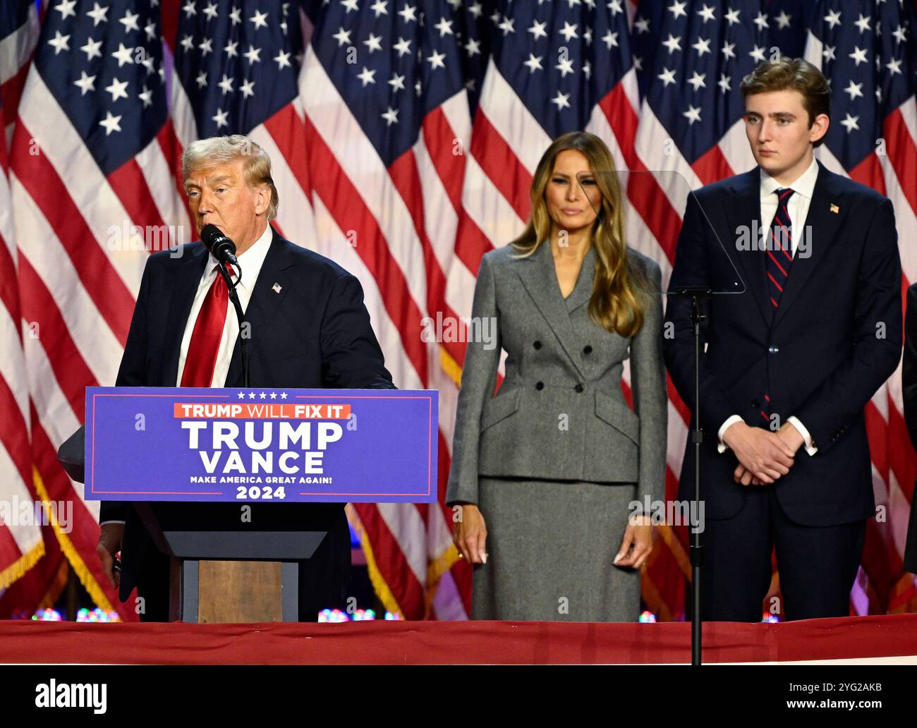 Palm Beach, United States. 05th Nov, 2024. Former First Lady Melania ...