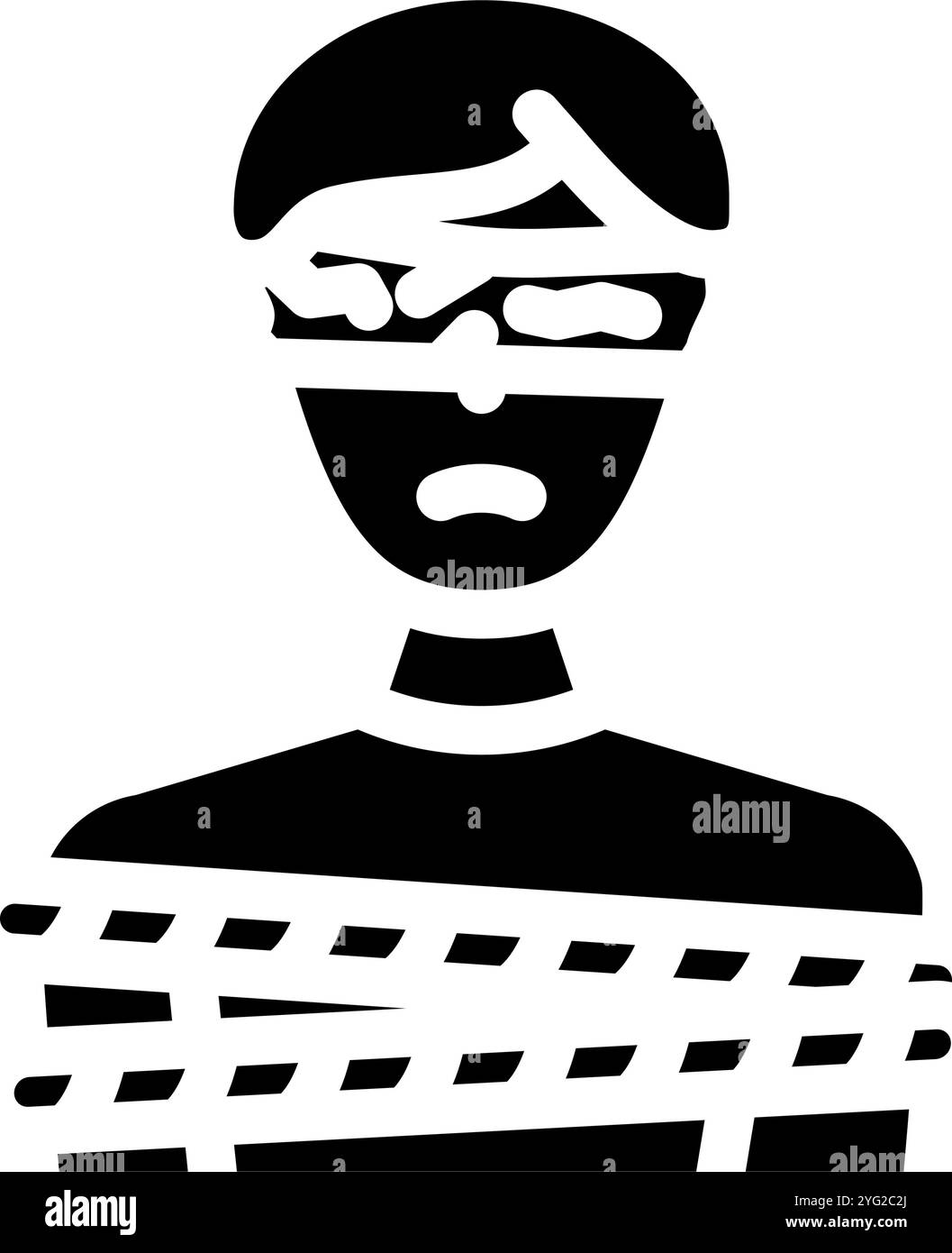 kidnapping crime glyph icon vector illustration Stock Vector Image ...