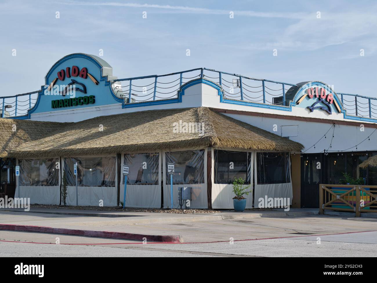 Houston, Texas USA 04-07-2024: Vida Mariscos Mexican seafood restaurant ...