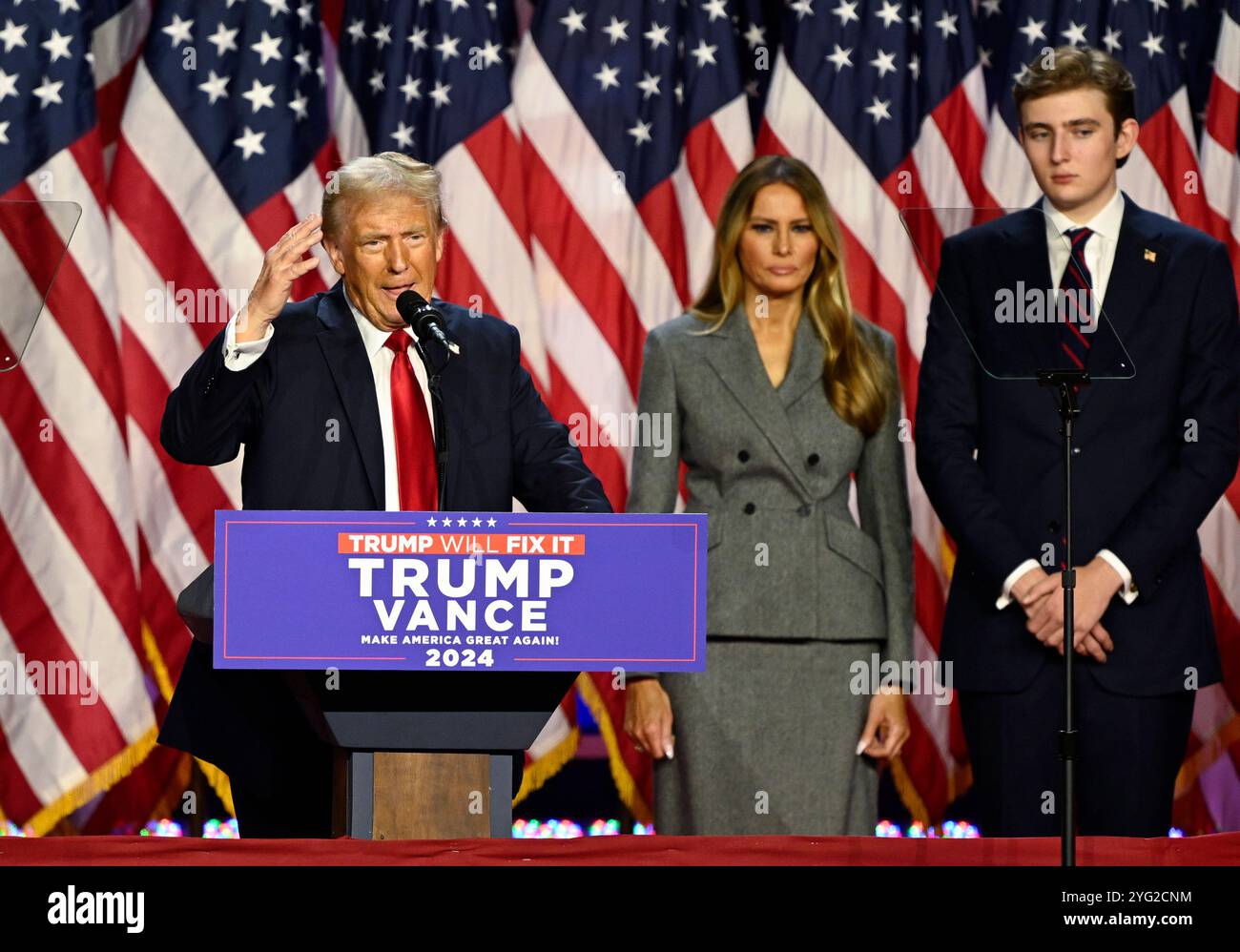 Palm Beach, United States. 05th Nov, 2024. Former First Lady Melania ...