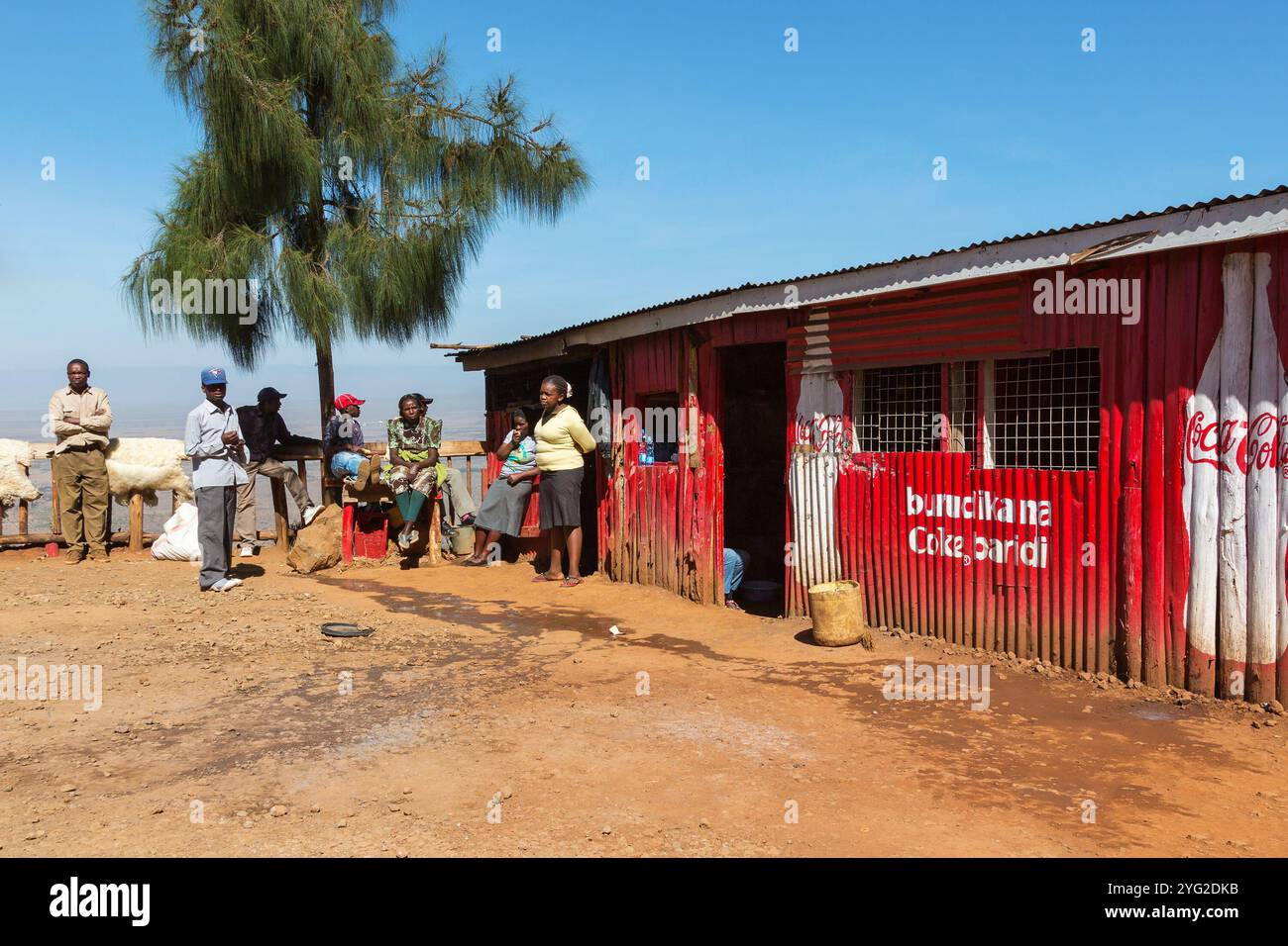 Shop area in countryside kenya Stock Photo - Alamy