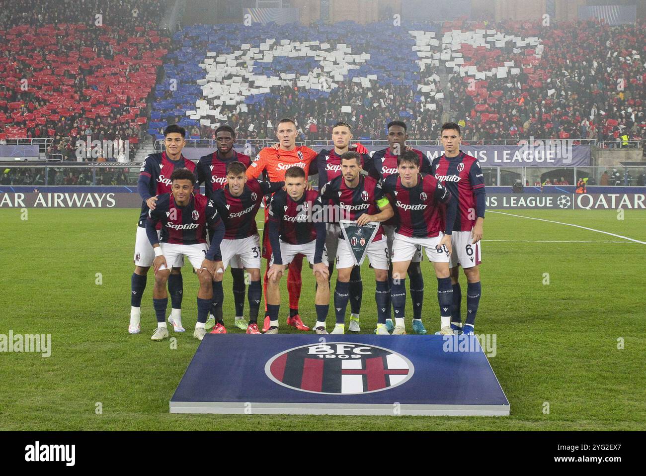 Bologna team photo during Bologna BFC vs AS Monaco, 4Â° round of ...