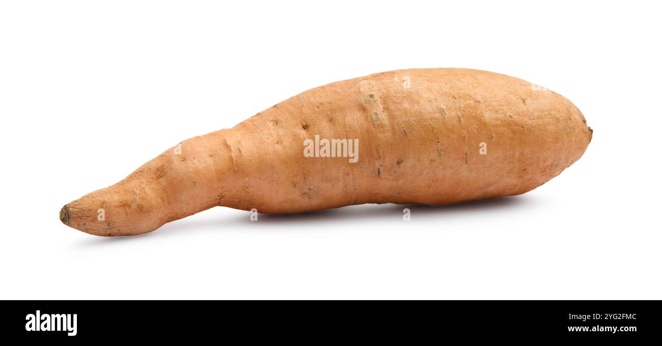 Fresh raw sweet potato isolated on white Stock Photo - Alamy