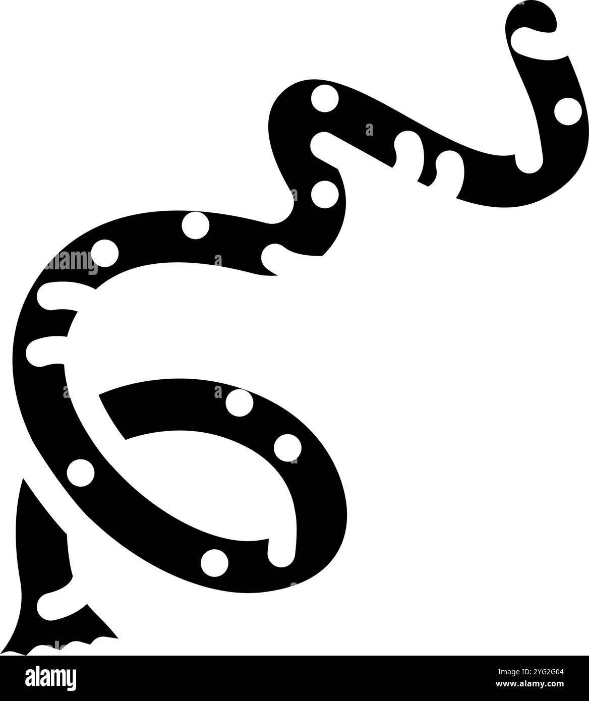 parasite worm glyph icon vector illustration Stock Vector Image & Art ...