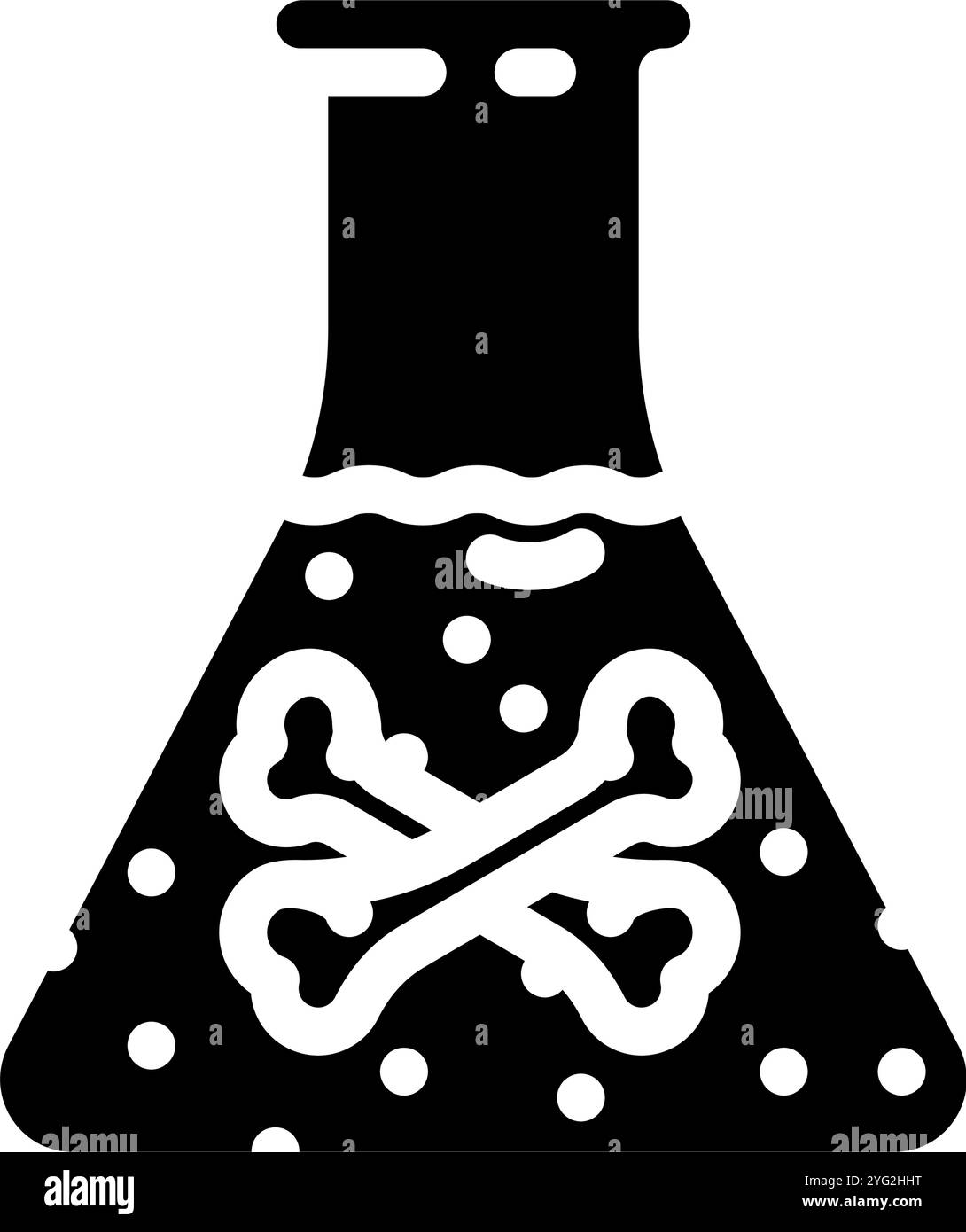 poisoning household injury accident glyph icon vector illustration ...